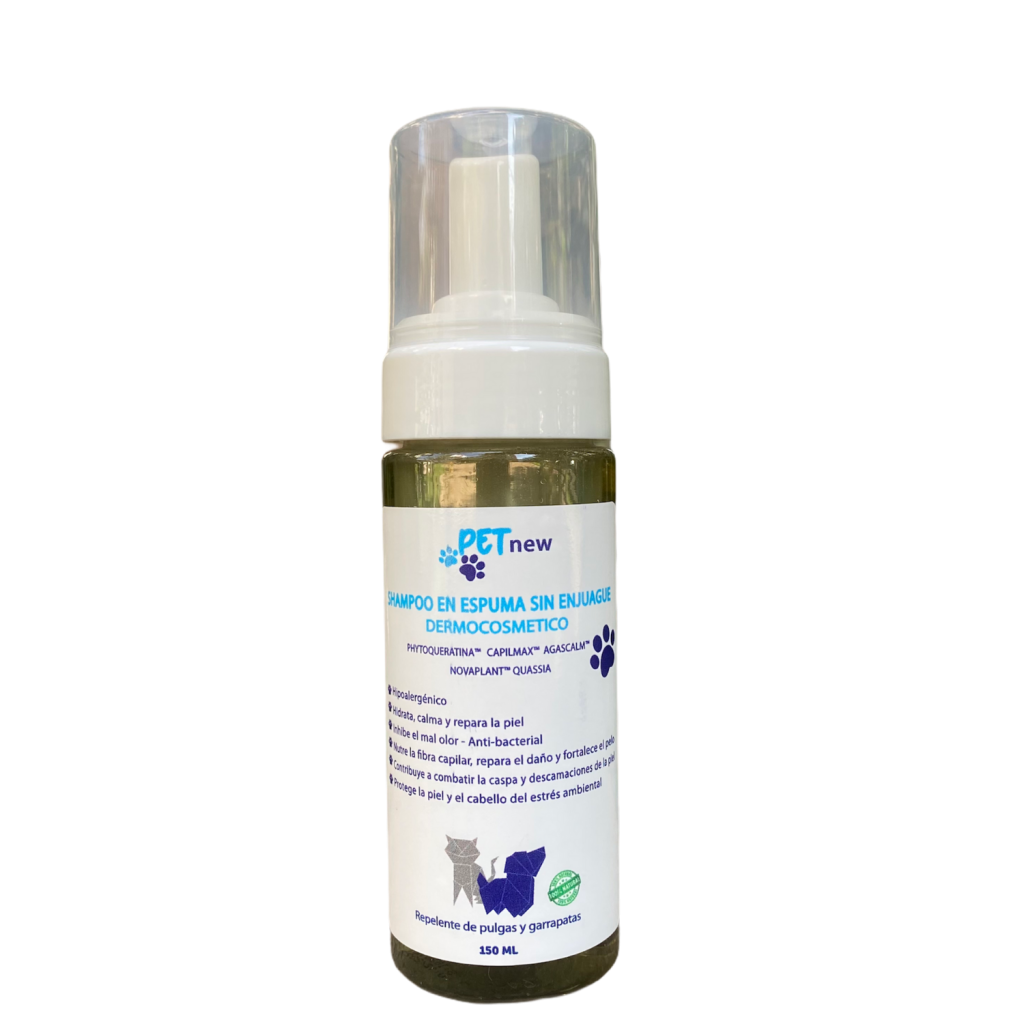 Shampoo Espuma Sin Enjuague Perros y Gatos PetNew - Anis Tienda